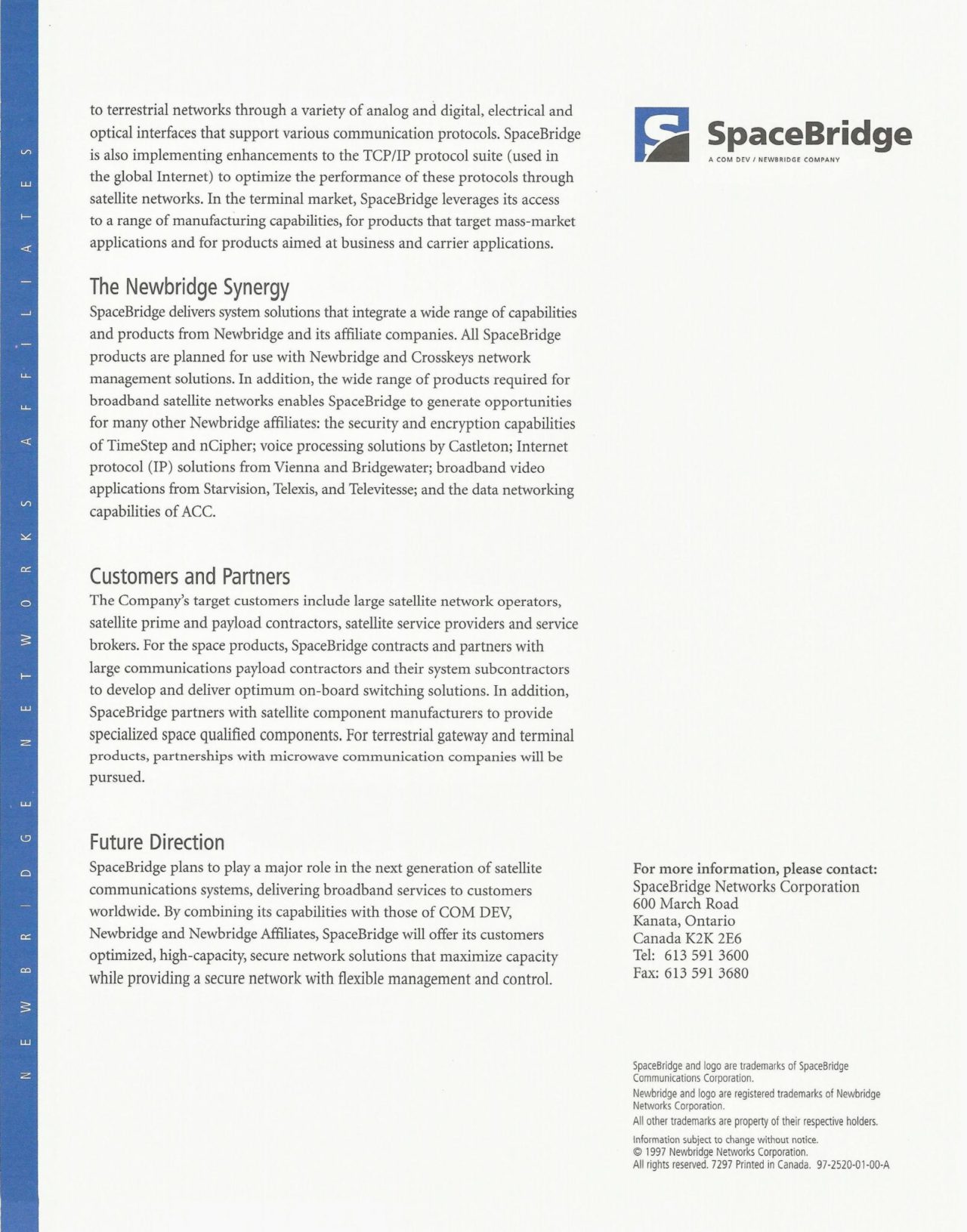 Newbridge Networks - Sales Enablement Copywriter | Alan Sharpe